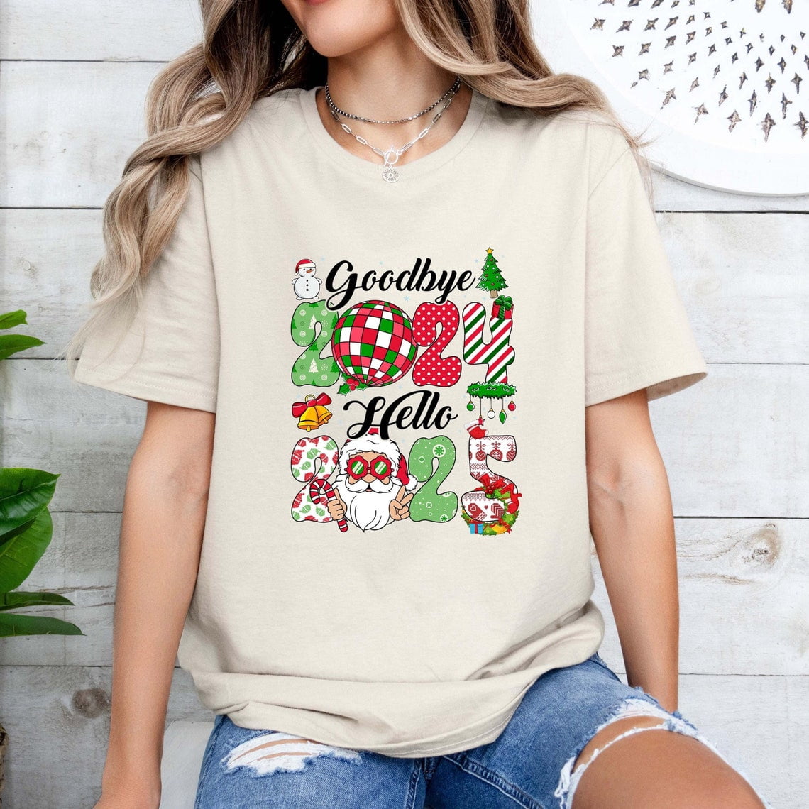 Goodbye 2024 T-Shirt, Hello 2025 Shirt, Happy New Year 2025 Shirt, 2025 ...