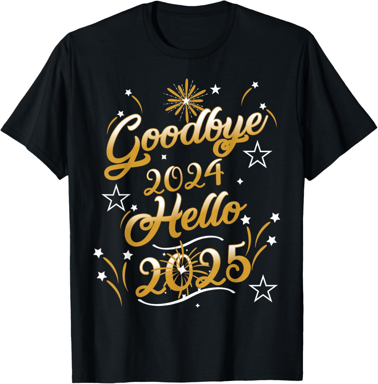 Goodbye 2024 hello 2025 T-Shirt - Walmart.com