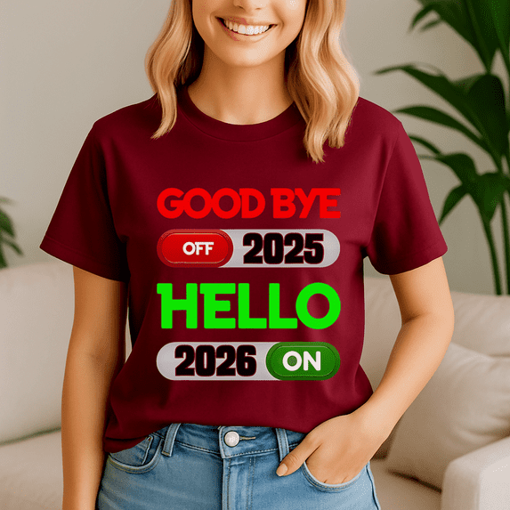 Goodbye 2025 Hello 2026, Happy New Year Tshirt, 2026 Celebration Shirt ...