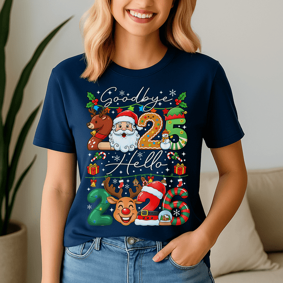 Goodbye 2025 Hello 2026, Happy New Year Tshirt, 2026 Celebration Shirt ...