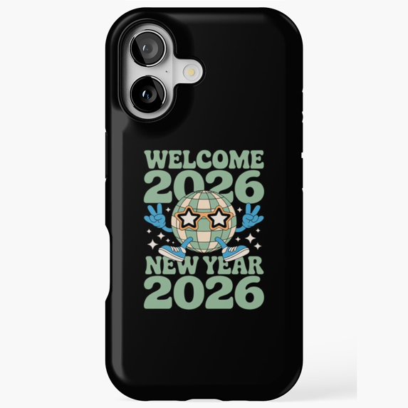Goodbye 2025 Hello 2026 Party Phone Case 17 16 15 14 13 12 11 Pro Max ...