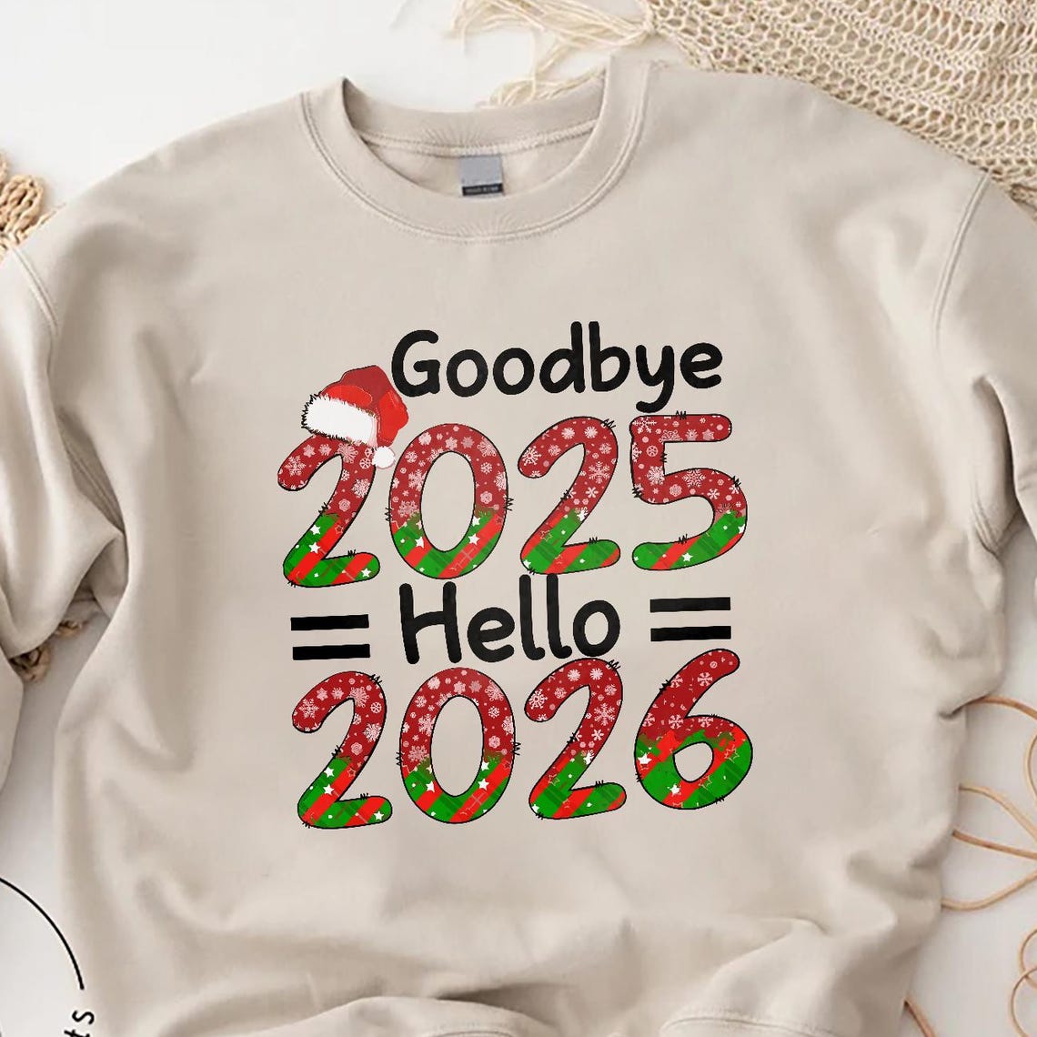Goodbye 2025 Hello 2026 Sweater,Happy New Year 2026 Crew Sweatshirt ...