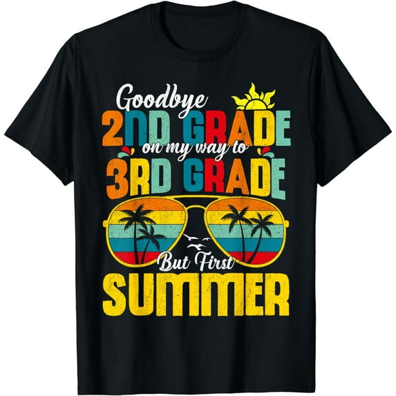Goodbye 2nd Grade Graduation To 3rd Grade Hello Summer Kids T-Shirt Men ...