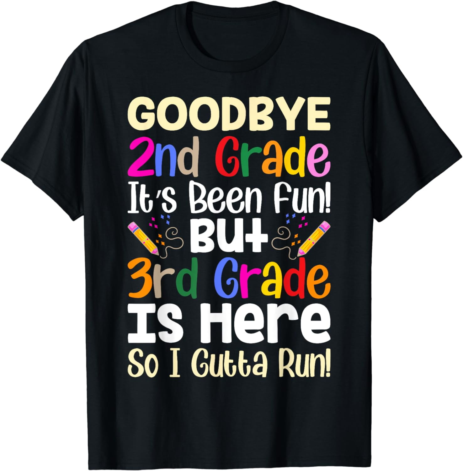 Goodbye 2nd Grade Hello 3rd Grade Back To School Kids T-Shirt - Walmart.com