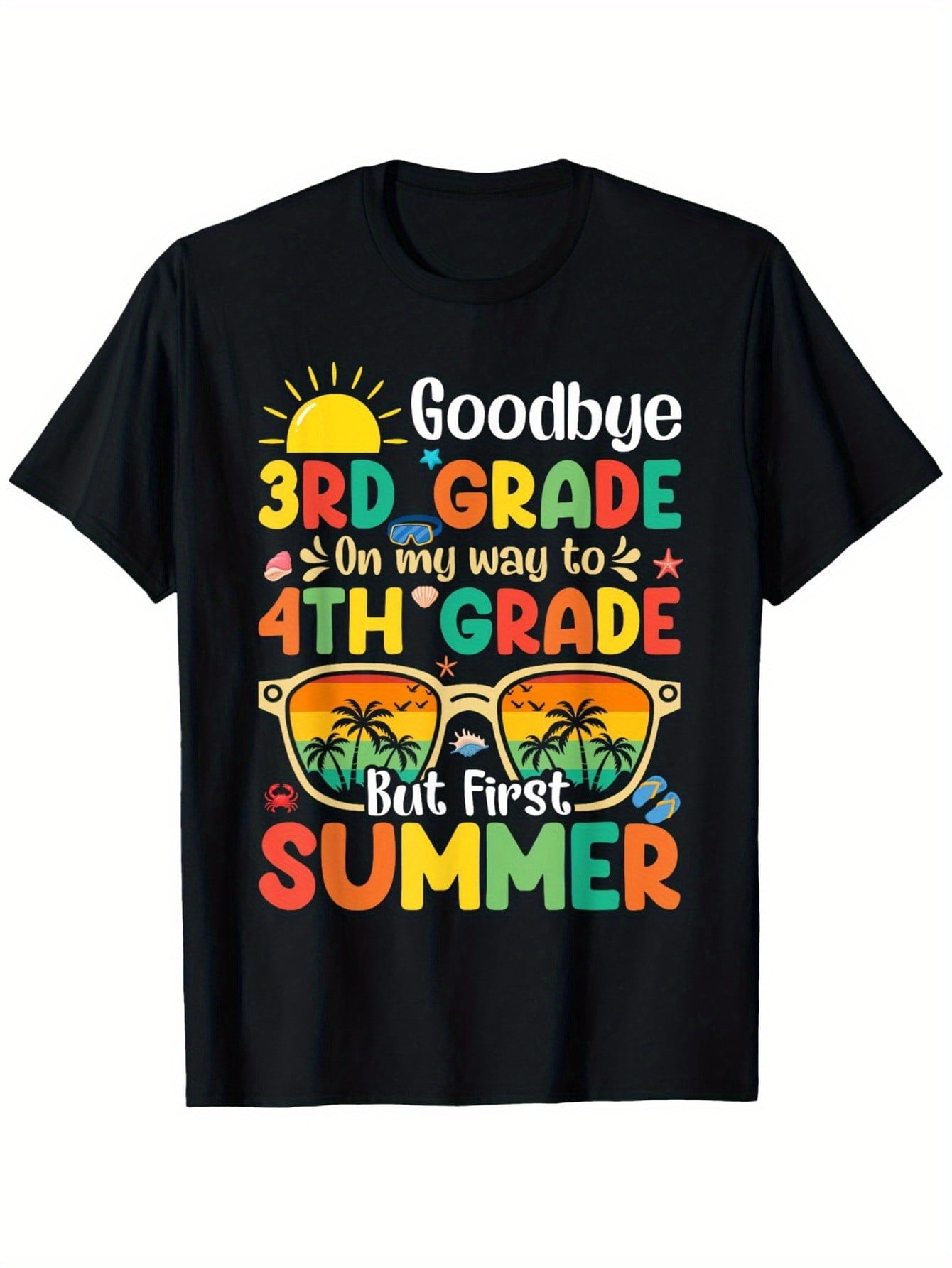 Goodbye 3rd Grade Graduation To 4th Grade Hello Summer Boys Girls T ...