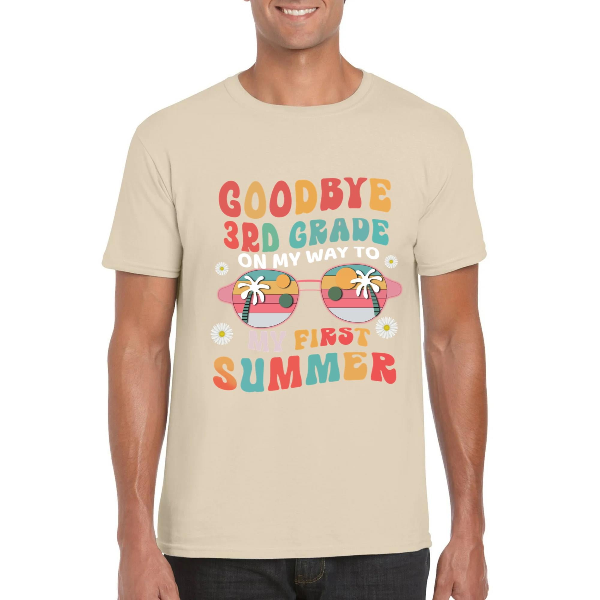 Goodbye 3rd Grade Hello 4th Grade Last Day Of School Unisex T-Shirt ...