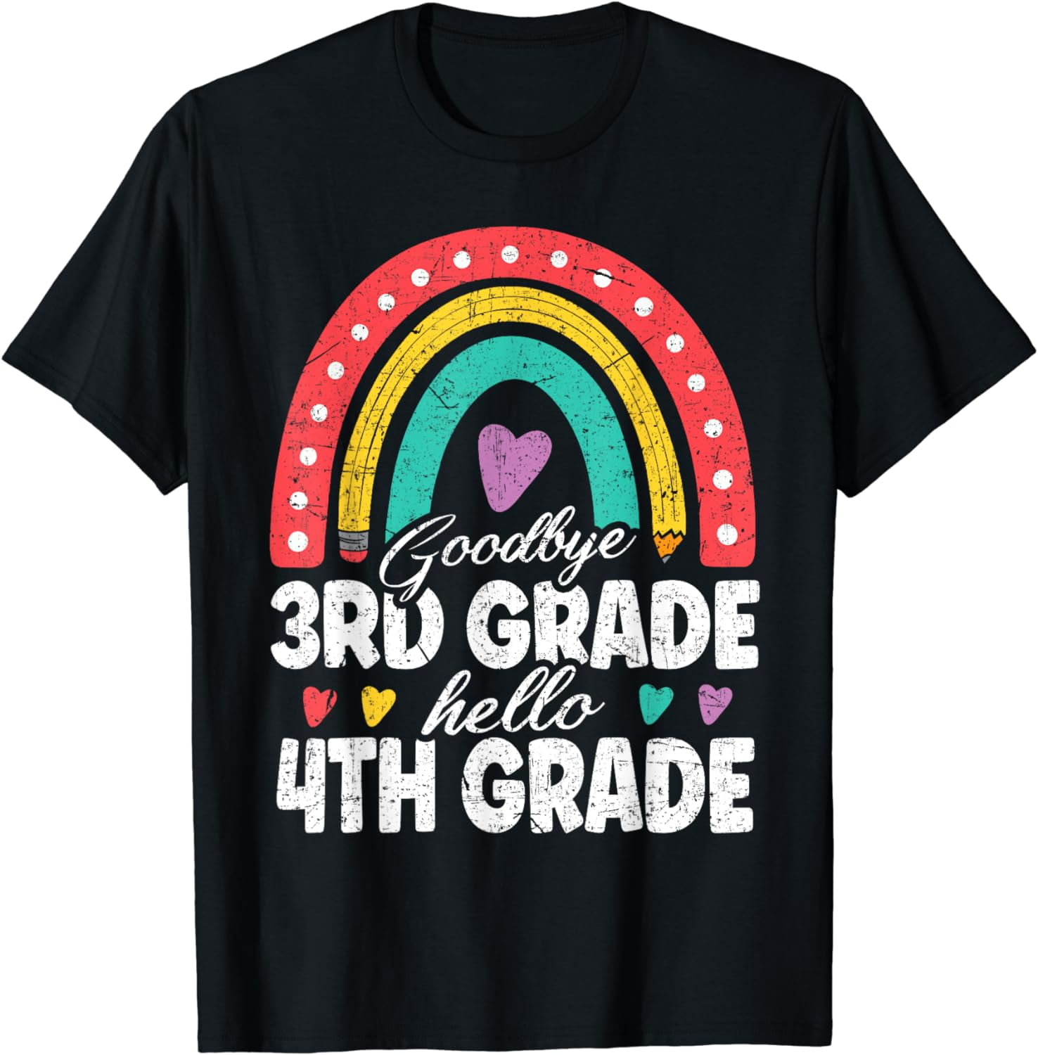 Goodbye 3rd Grade Hello 4th Grade Teacher Back To School T-Shirt ...