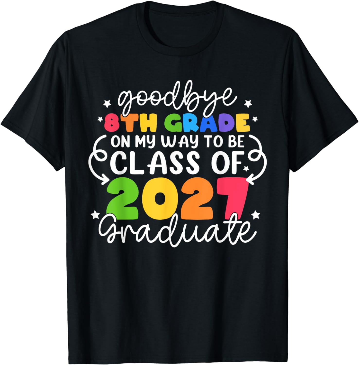 Goodbye 8th Grade Class Of 2028 Graduate 8th Grade Cute T-Shirt ...