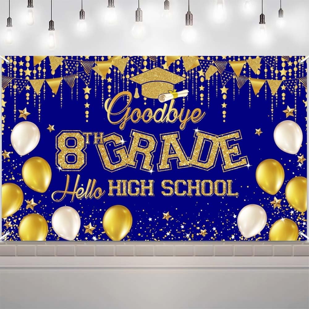 Goodbye 8th Grade Hello High School Perfect Backdrop 8th Grade ...