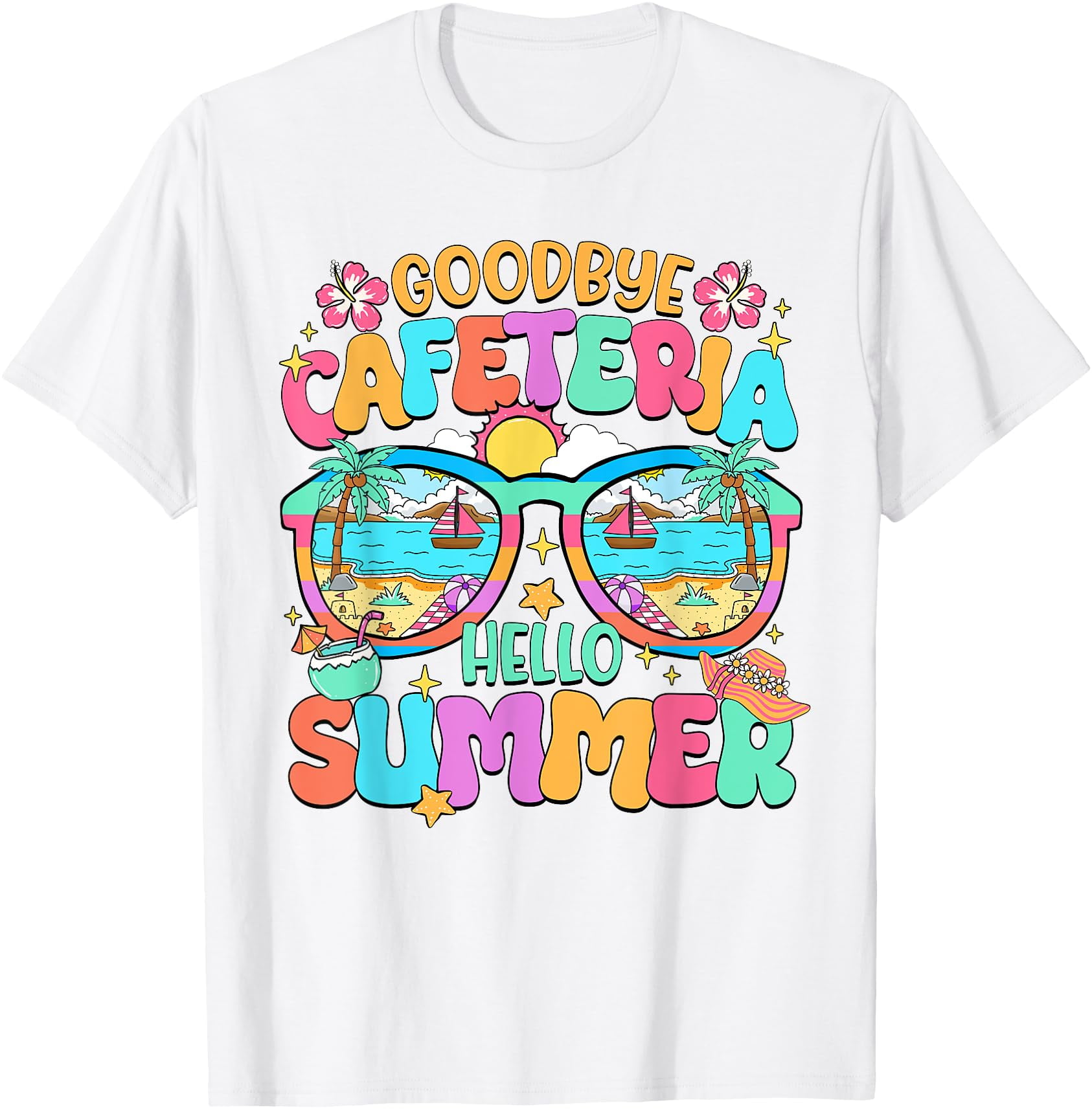 Goodbye Cafeteria Hello Summer Lunch Lady End Of School Year T-Shirt - Walmart.com