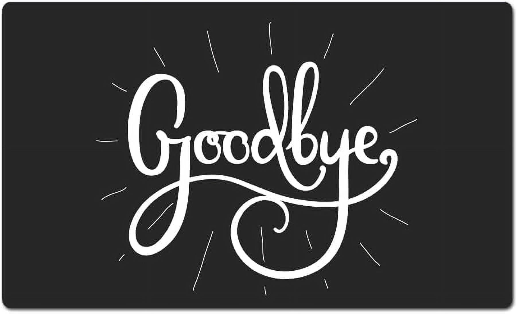 Goodbye Funny Welcome Home Mats Gift for Family Friends Decoration ...