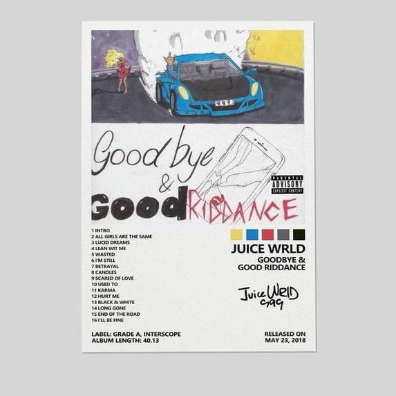 Goodbye & Good Riddance Album Cover Poster for Bedroom Aesthetic Canvas ...