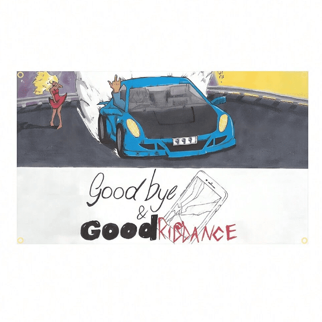 Goodbye & Good Riddance Rap Music Flag Classical Music Tapestry Poster ...
