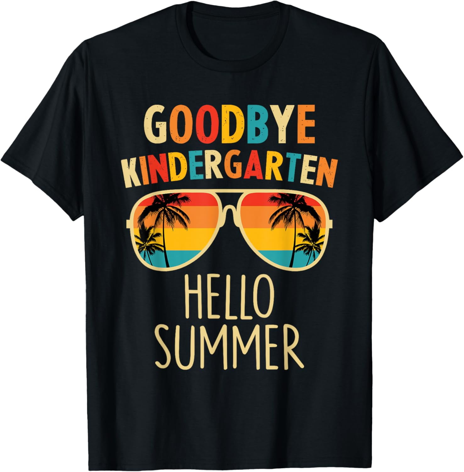 Goodbye Kindergarten Hello Summer Last Day Graduation Boys T-Shirt100 ...