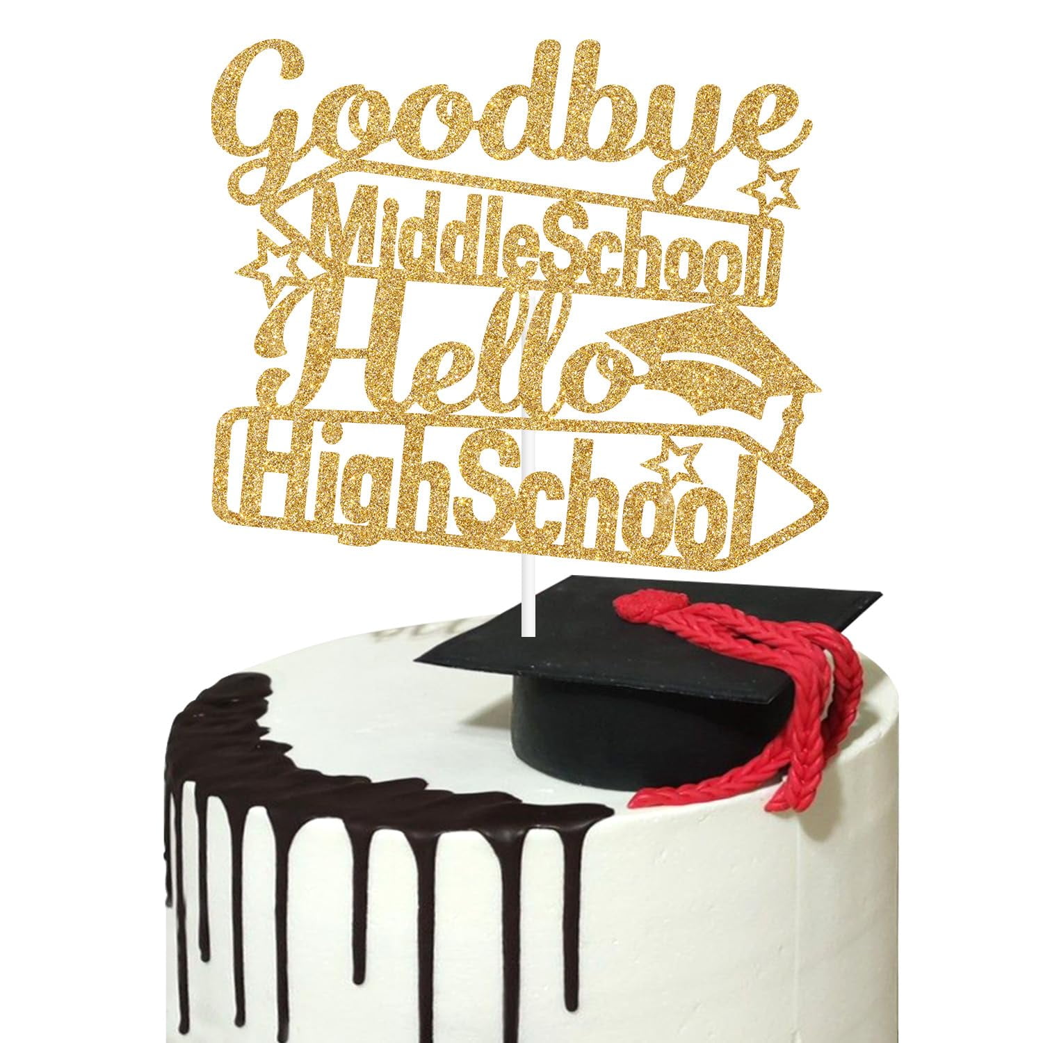 Goodbye Middle School Hello High SChool Cake H2FSDTopper, 8th Grade ...