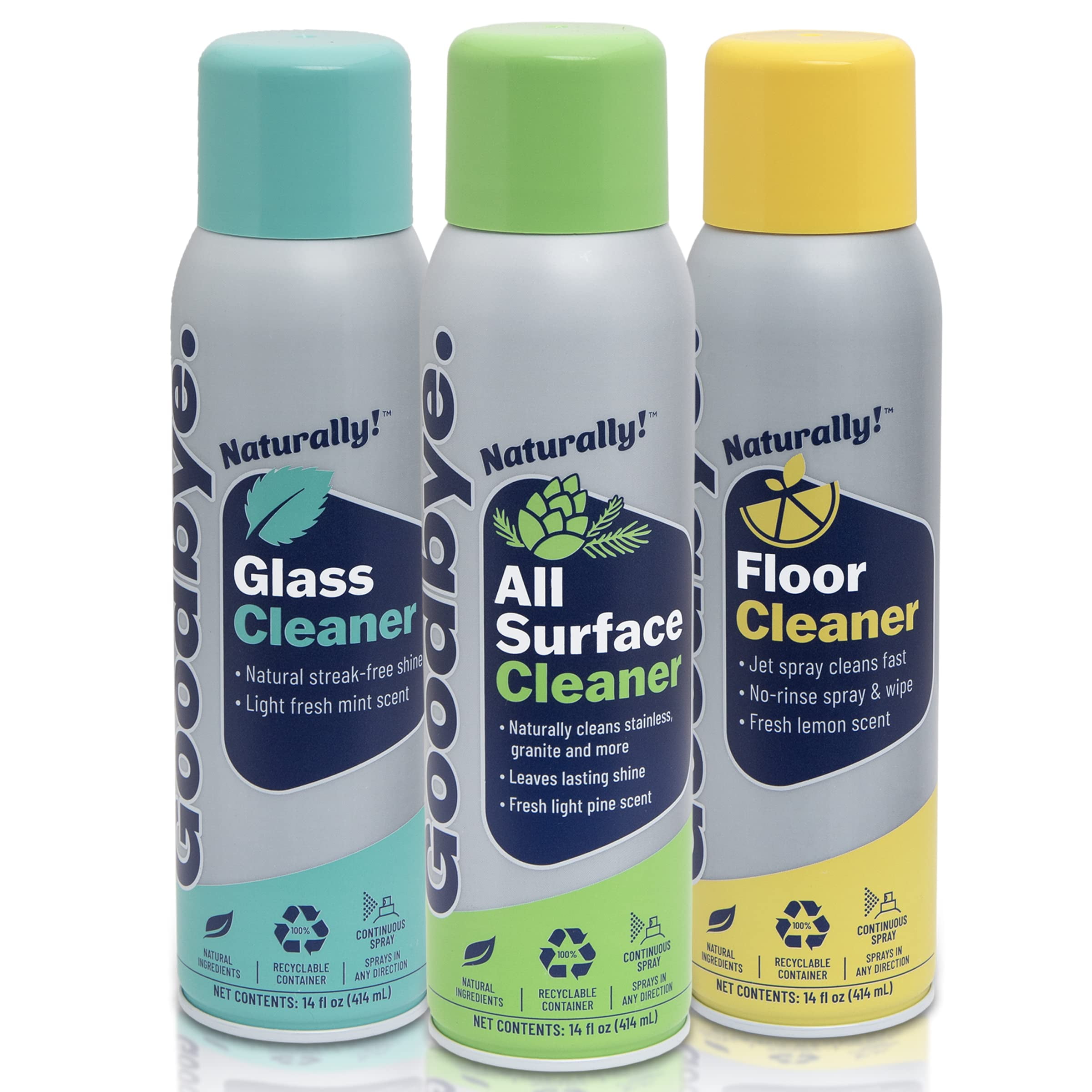 Goodbye Naturally Glass Cleaner, All Surface Cleaner and Floor Cleaner ...