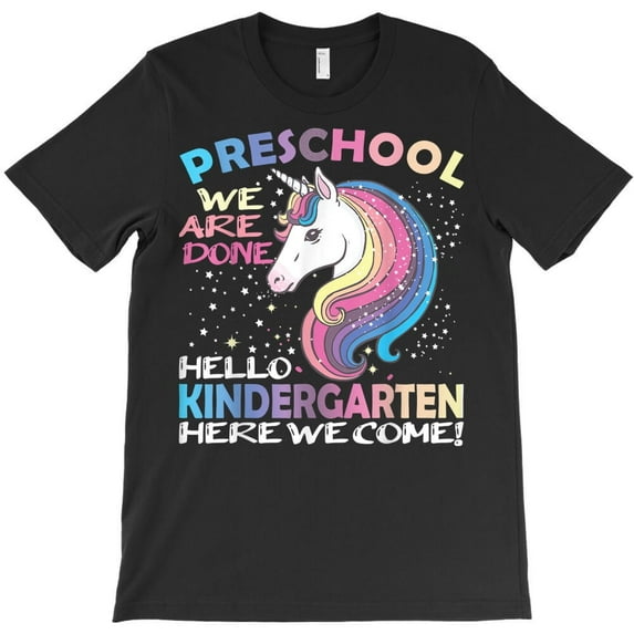 Goodbye Preschool Graduation Funny Hello Kindergarten Pre-K Unicorn ...