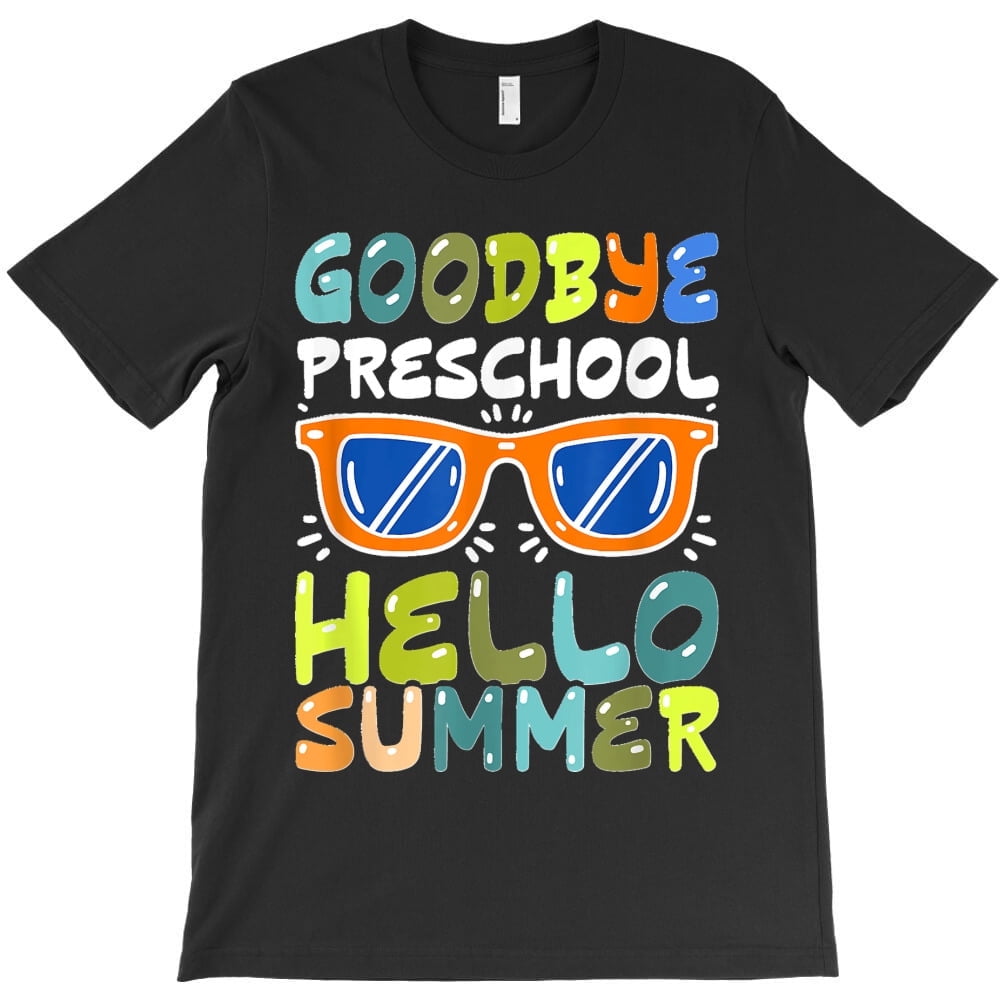 Goodbye Preschool Hello Summer Funny Last Day Of School Boys Kids ...