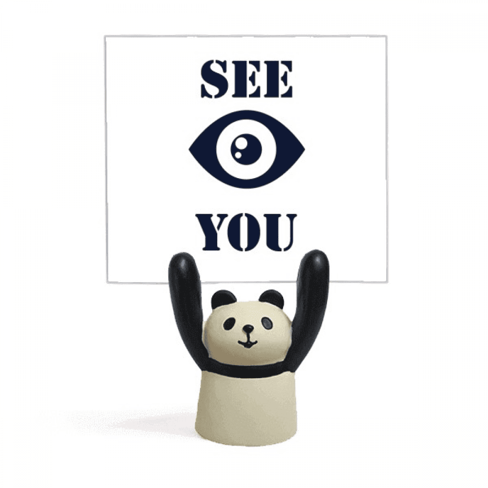 Goodbye See Eyes Gaze Art Deco Fashion Memo Holder Cartoon Animal Panda ...