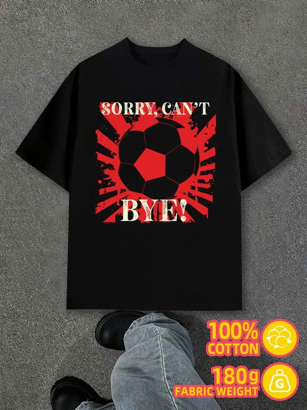 Goodbye Soccer men 180G 100% Cotton white Unique Design Unisex Shirt ...