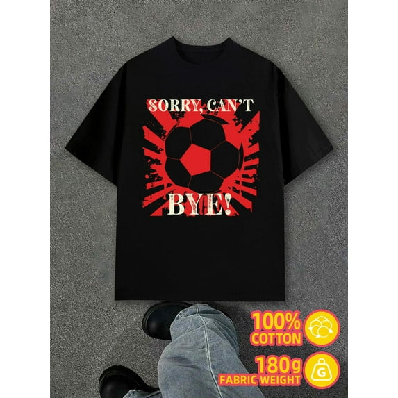 Goodbye Soccer men 180G 100% Cotton white Unique Design Unisex Shirt Graphic Tee tshirts Classic ...