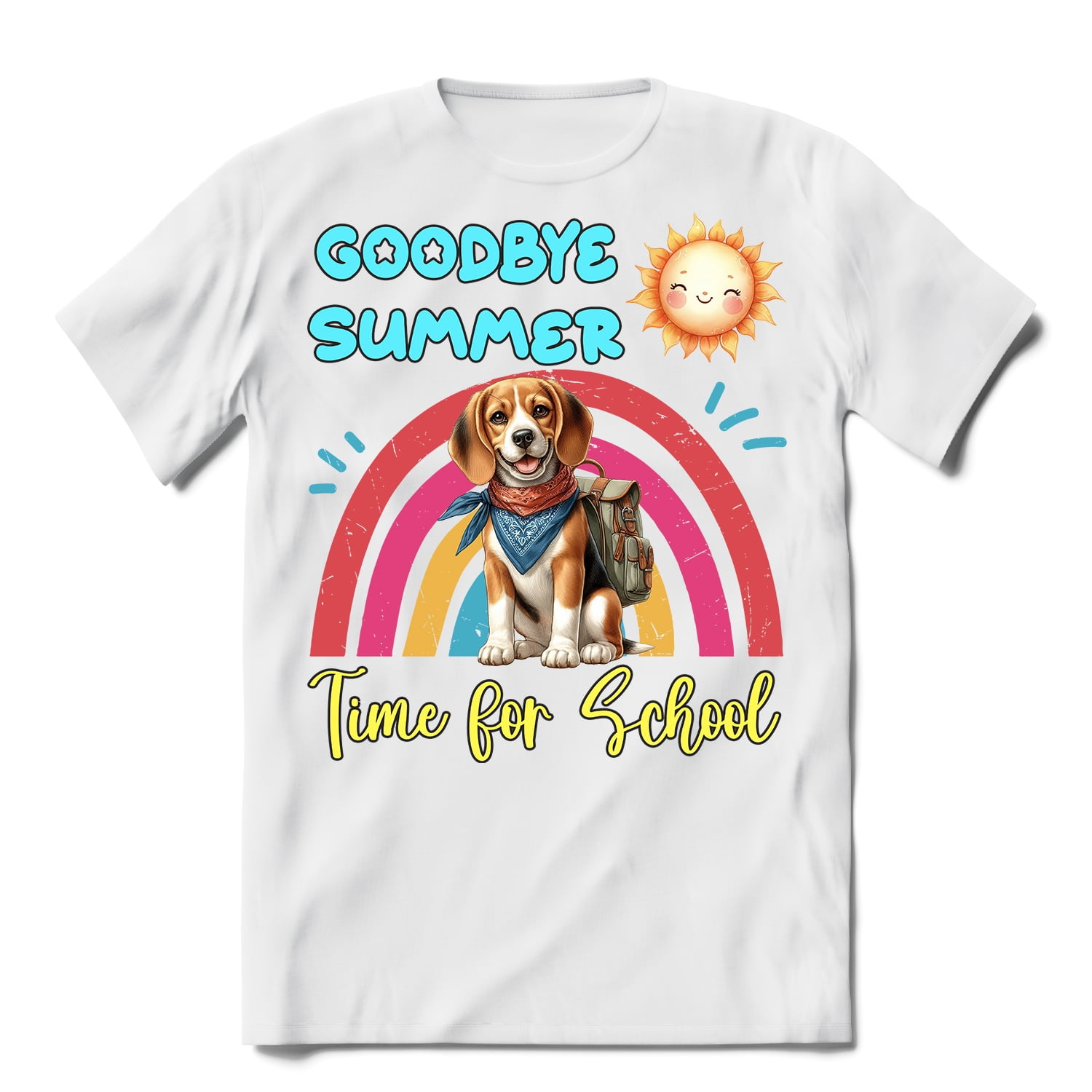 Goodbye Summer Beagle Hello Fall Time for School Shirt T-shirt Unisex ...