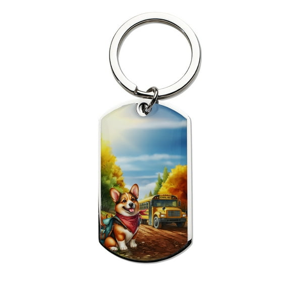 Goodbye Summer Corgi Hello Fall Time for School Stainless Steel ...