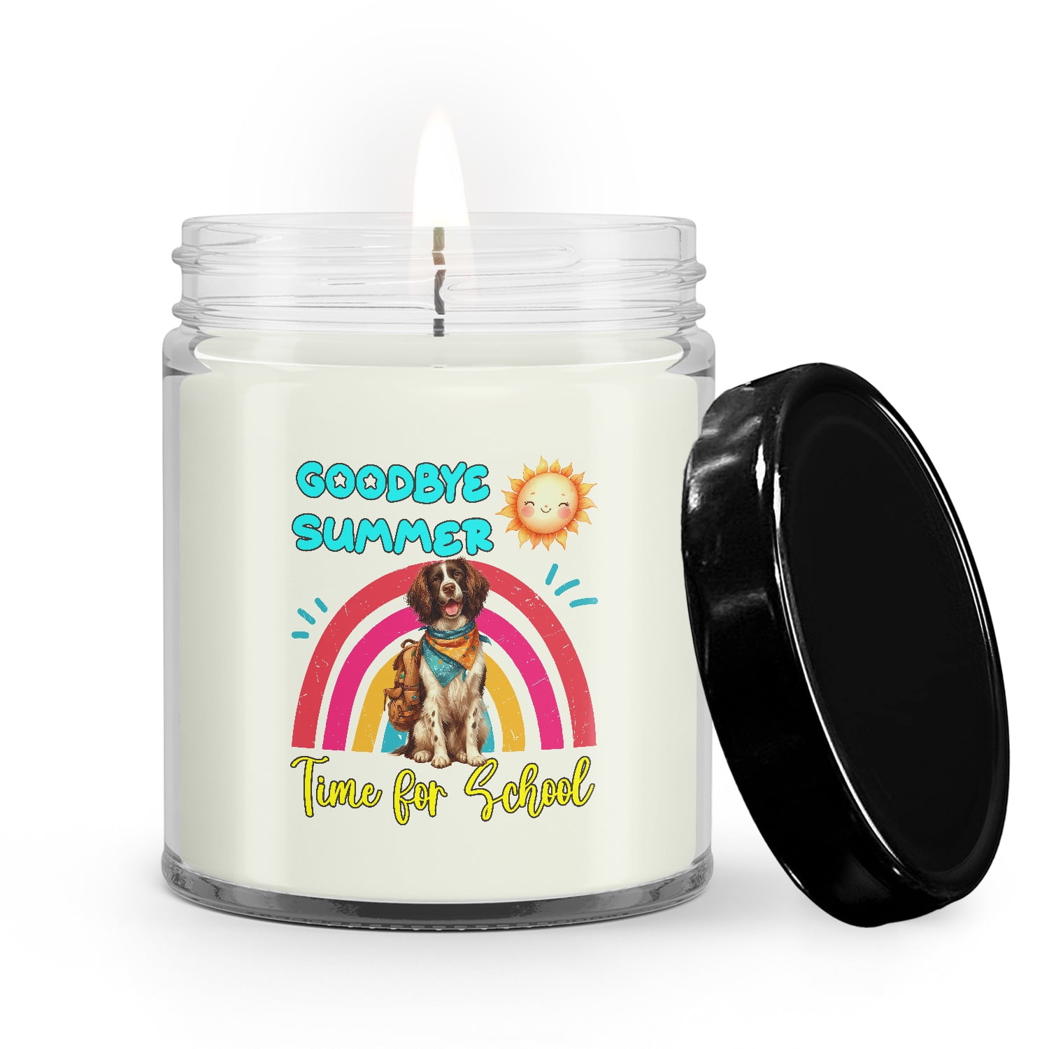 Goodbye Summer English Springer Spaniel Hello Fall Time for School Soy ...