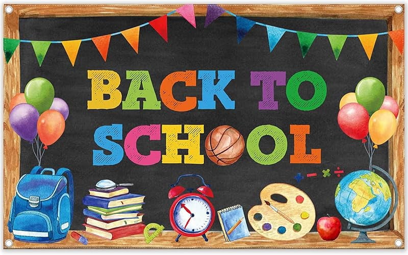 Goodbye Summer Hello School Beautiful Backdrop First Day of School ...