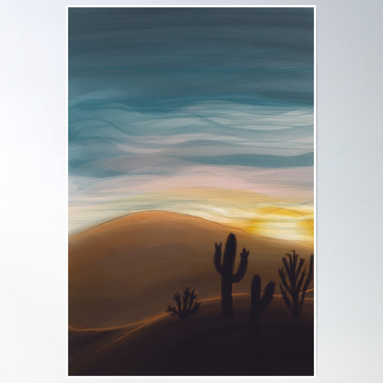 Goodbye Sun Poster Wall Art, Modern Wall Decor, 8x12 UNFRAMED - Walmart.com