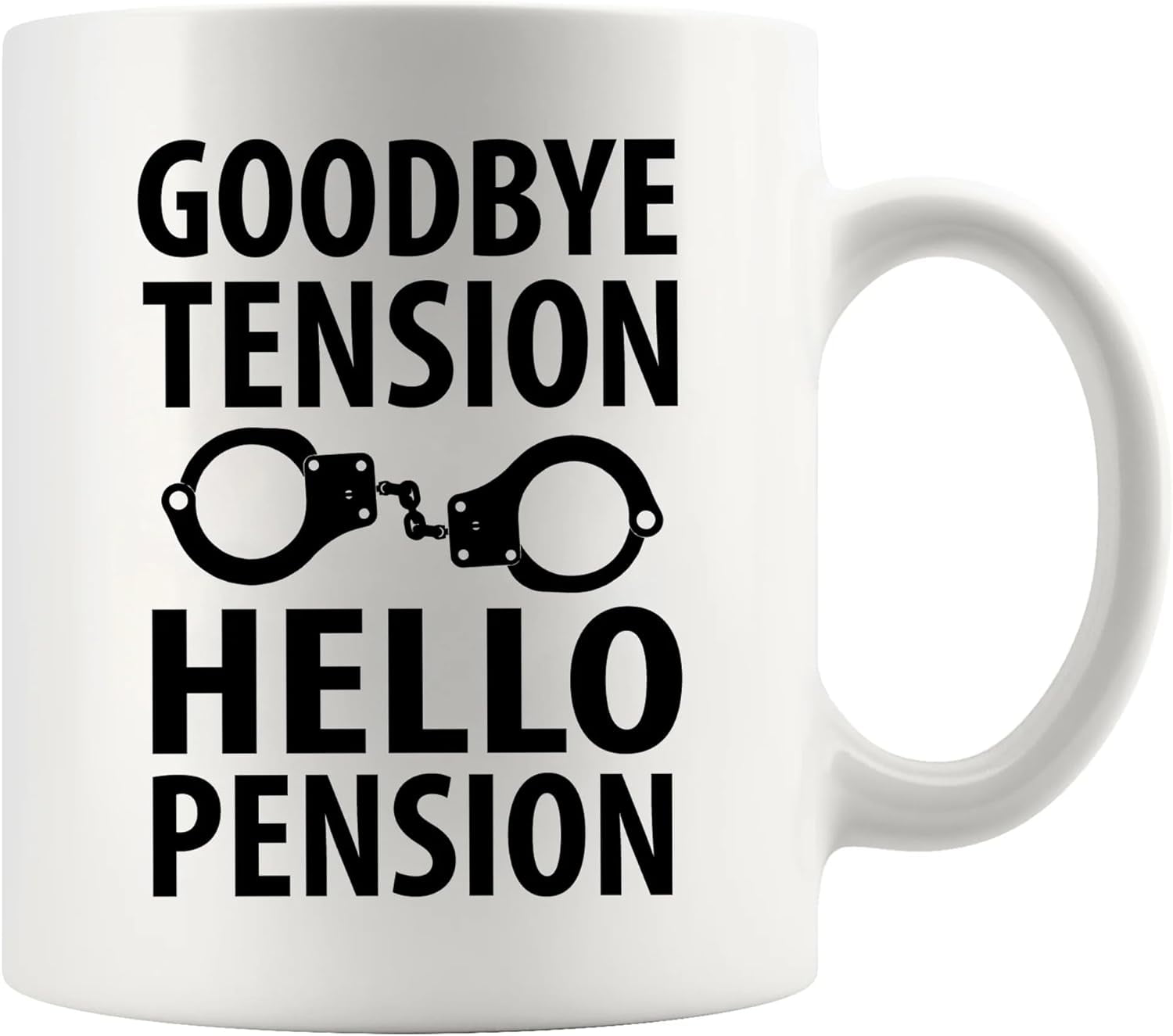 Goodbye Tension Hello Pension Retirement Gifts Retired Police Officer ...