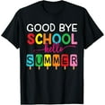Goodbye school Hello Summer last day of school 2024 for kids T-Shirt ...