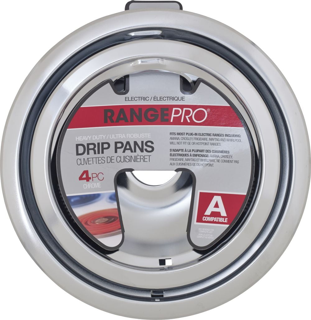 GoodCook Chrome Range Pans - 4-Pack for Electric Stoves - Walmart.com