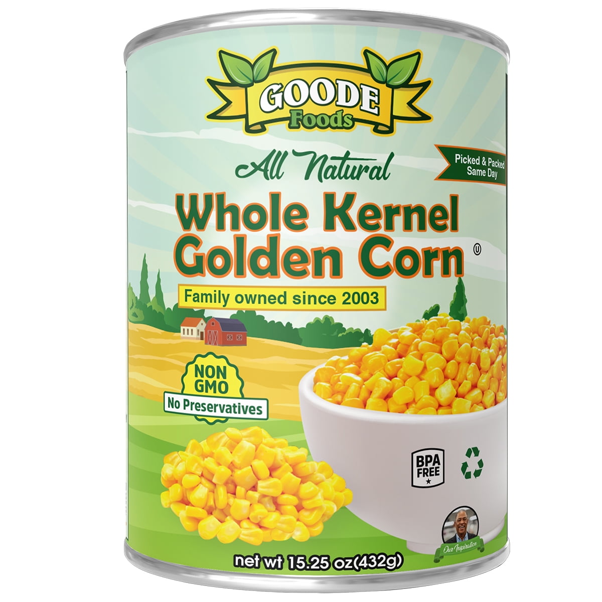 Goode Foods Family Owned All Natural Whole Kernel Golden Corn 15.25 oz ...
