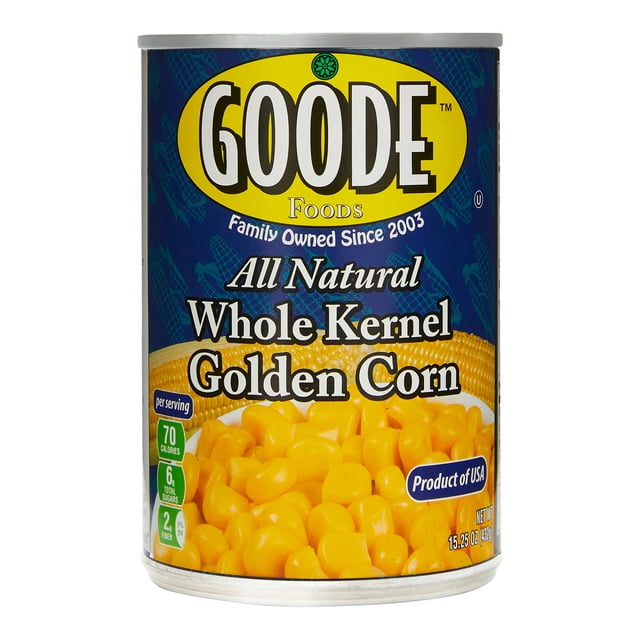 Goode Foods Family Owned All Natural Whole Kernel Golden Corn 15.25 oz ...