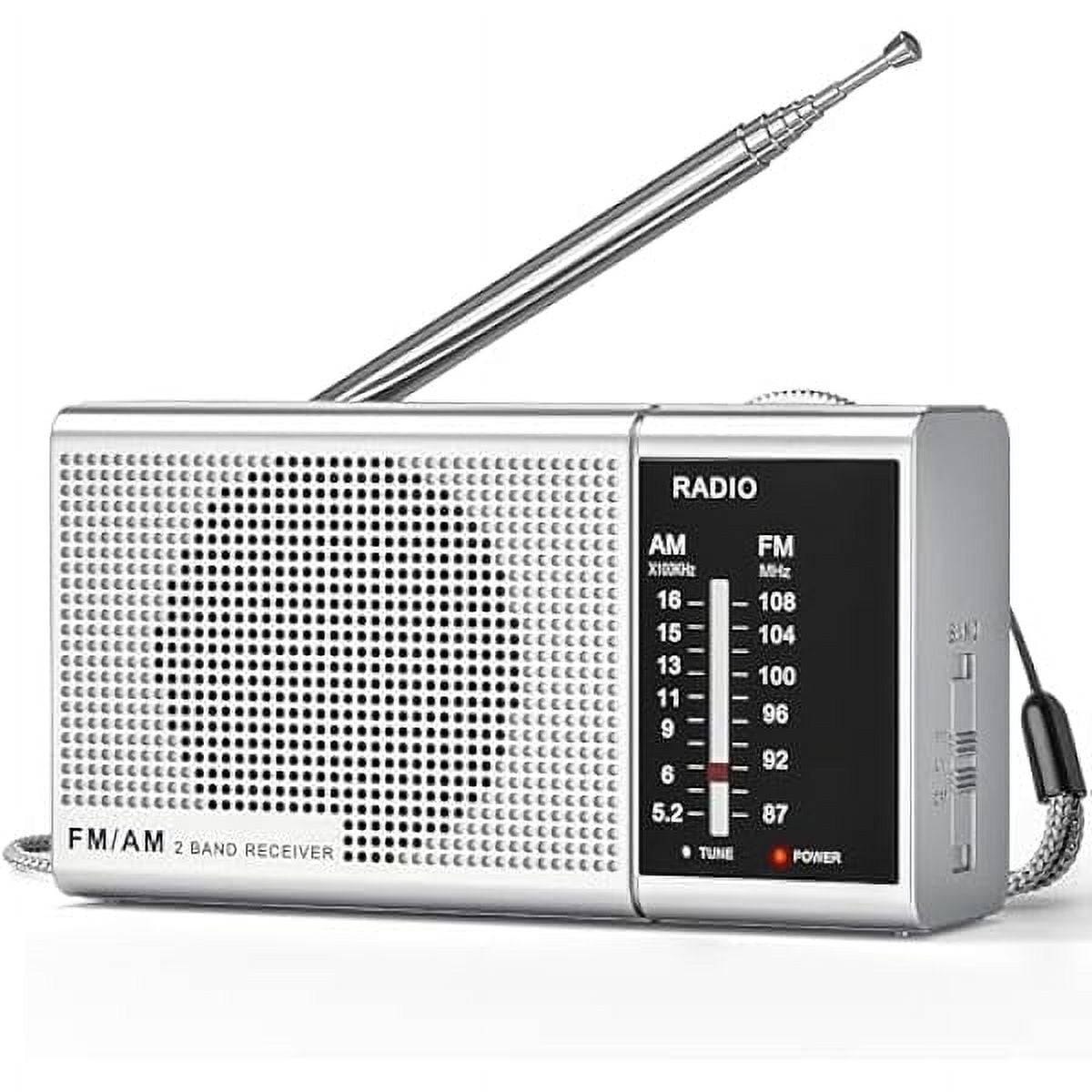 Goodes Am/Fm Radio With Best Reception, Portable Radio With 2 Aa ...