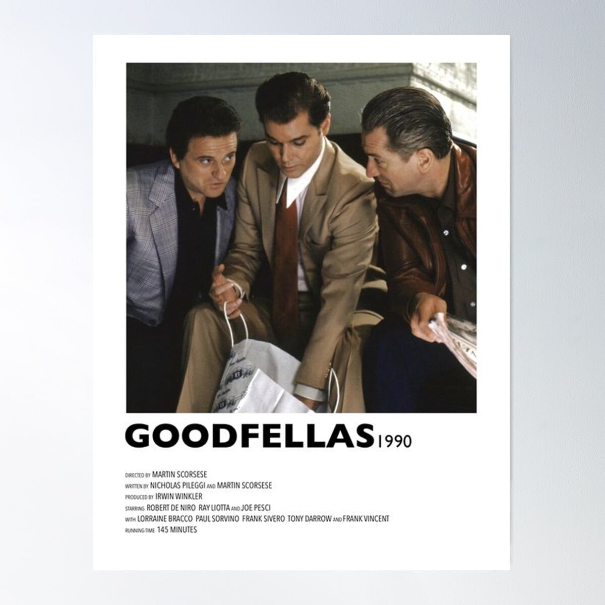 Goodfellas 1990 Poster Wall Art, Modern Wall Decor For Living Room ...