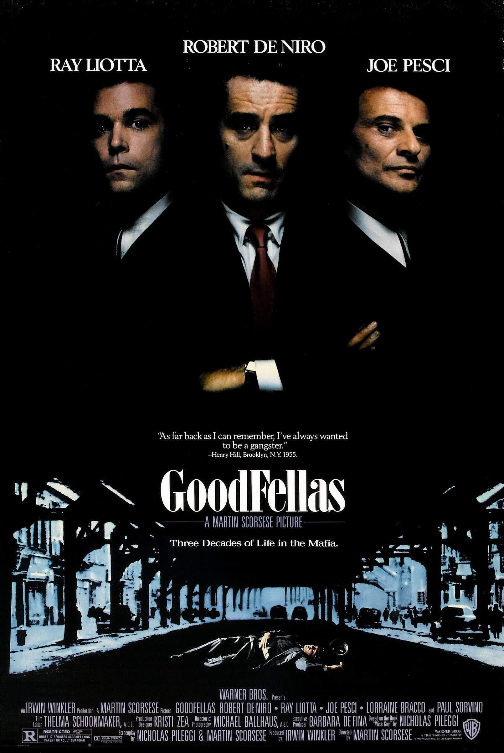 Goodfellas Movie Poster (1990) Style - Walmart.com