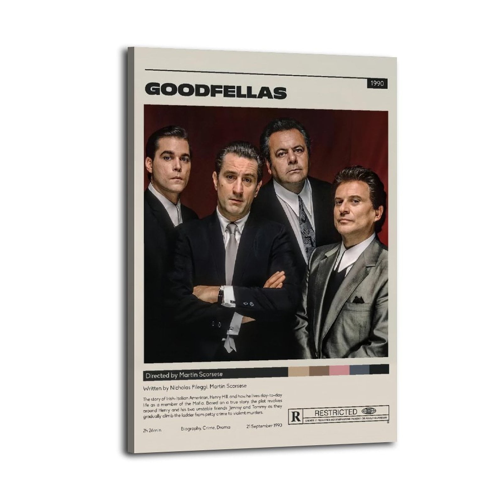 Goodfellas Poster Gangster Vintage Movie Posters Canvas for Bedroom ...