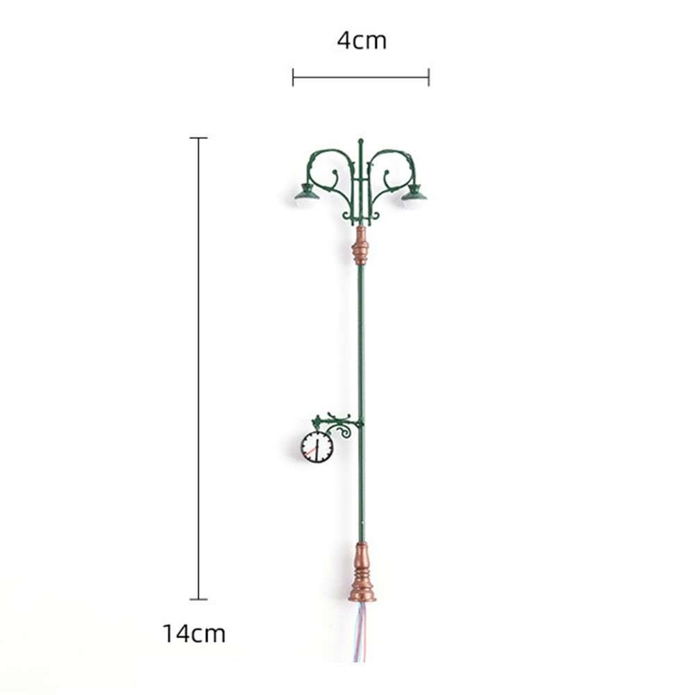 Goodhd 1:75 Model Railway Train Lamp Post Street Light Microlandscape ...