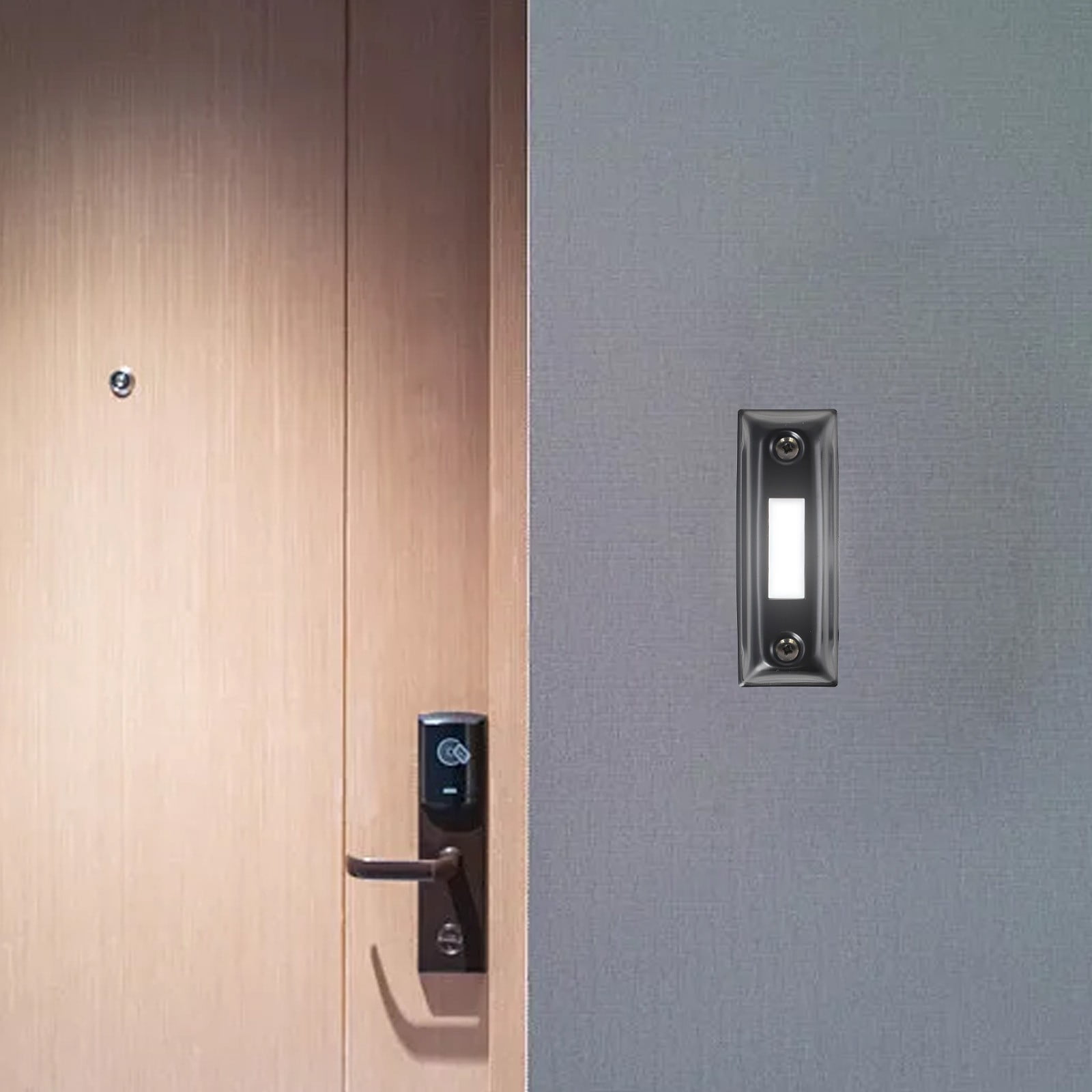 Goodhd 1 Pack Wall Mounted Heavy Duty Door Bell Metal Doorbell Push ...