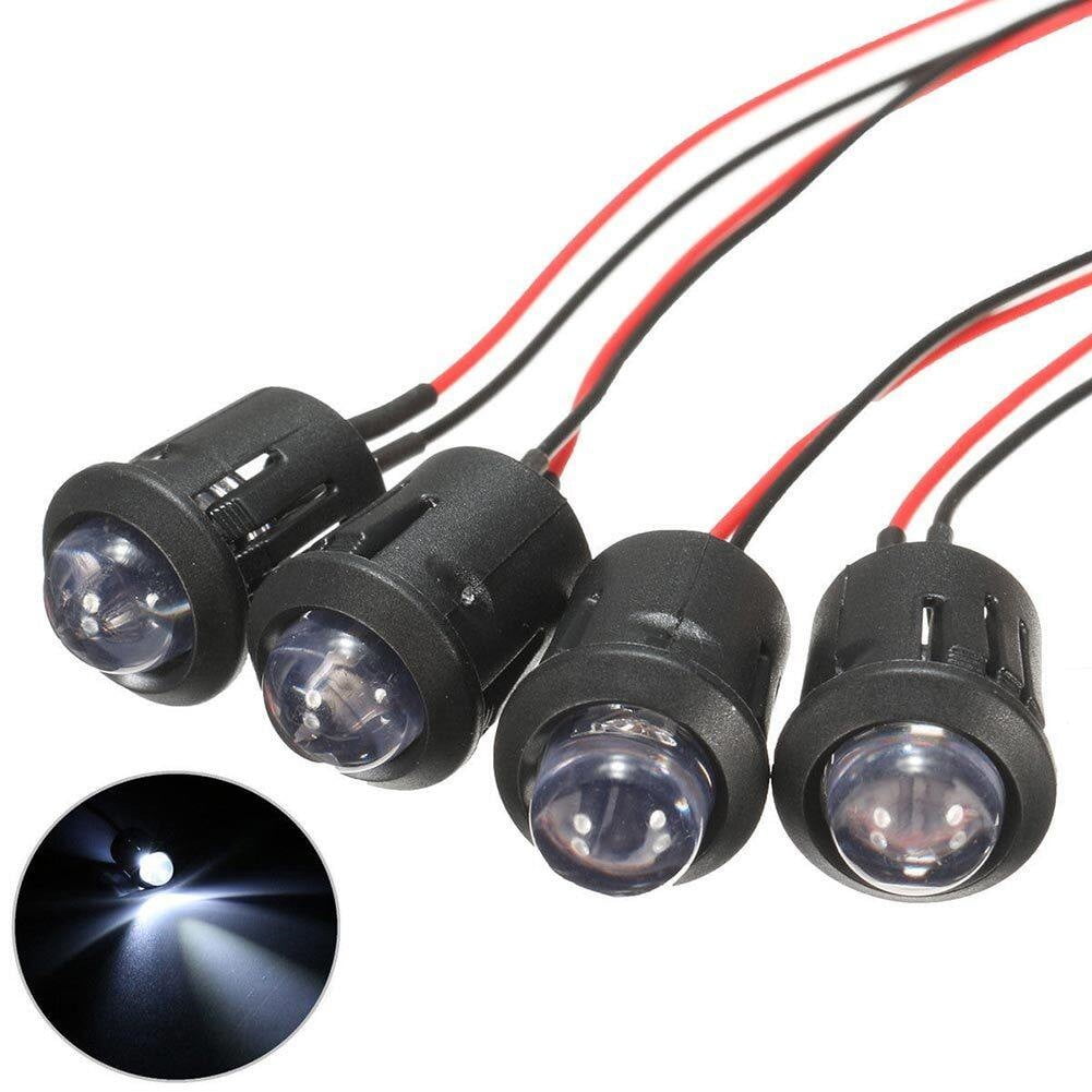 Goodhd 10 Pcs 12V 10Mm Pre-Wired Constant Led For Ultra Clear Bulb ...