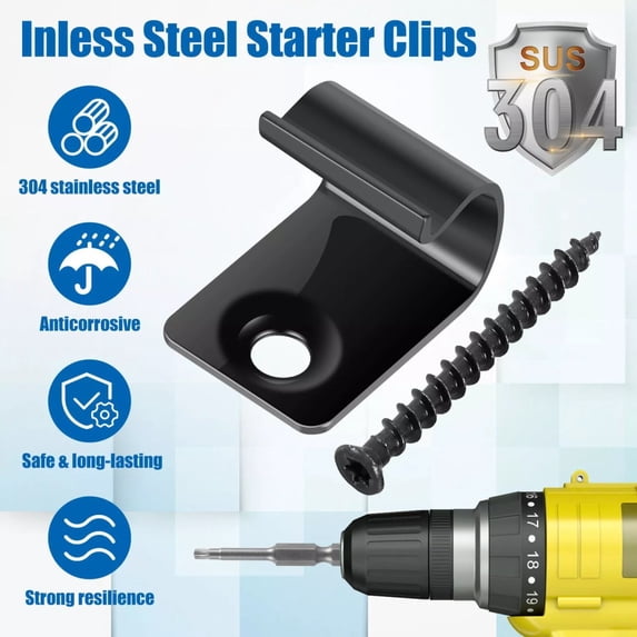 Goodhd 100Pcs Start Clips For Composite Decking 316 Stainless Steel ...
