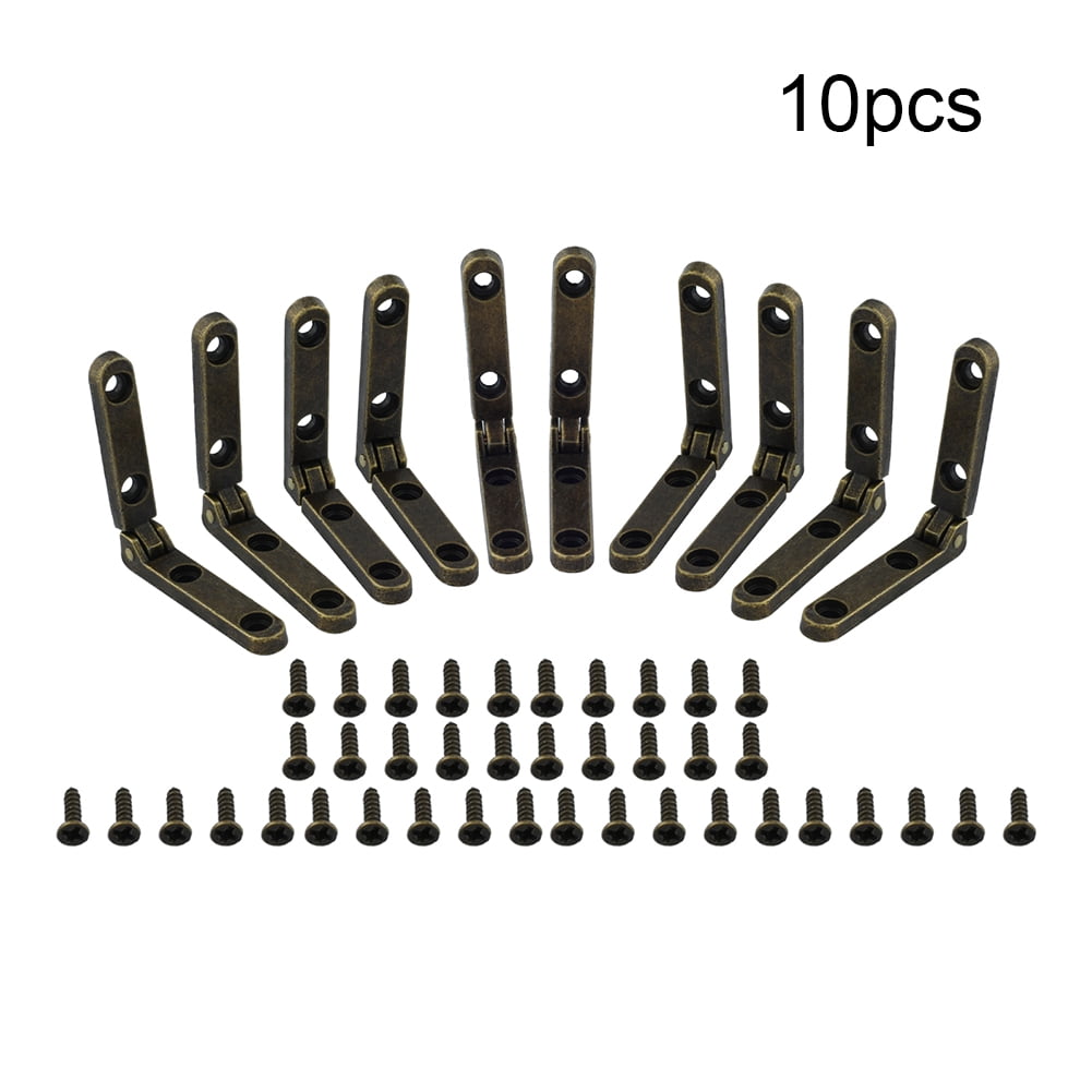 Goodhd 10PCS 90° Support Hinge Fan Wooden Box Hardware Accessories Iron ...