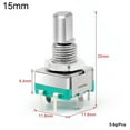 Goodhd 10Pcs Ec11 Rotary Encoder,360-Degree Rotary Encoder Code Switch 5 Pin 15Mm 20Mm,Half ...