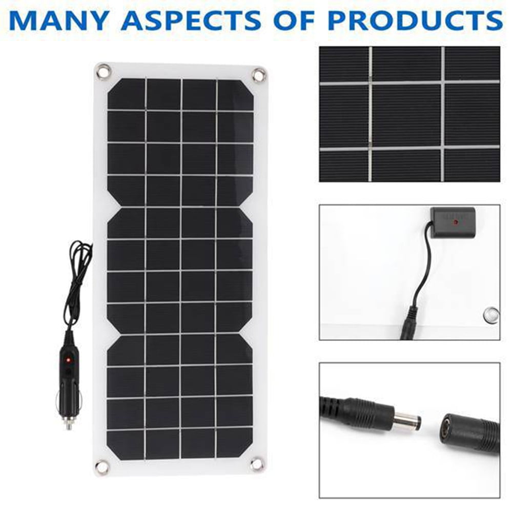 Goodhd 10W Solar Panel Solar Power Portable Charger Kit Outdoor Battery ...