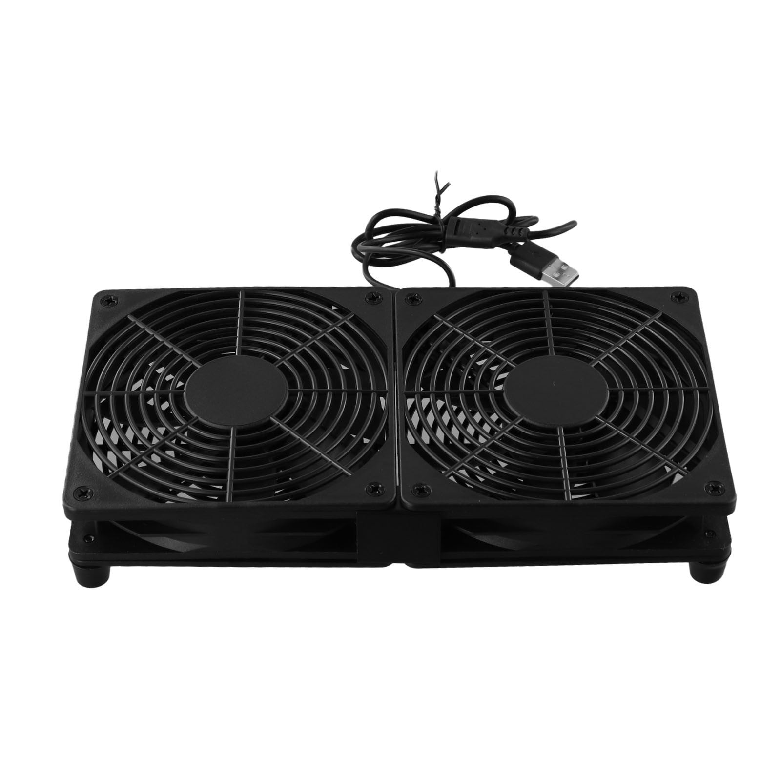 Goodhd 120Mm 5V Usb Powered Pc Router Dual Fan Usb Axial Radiator For ...