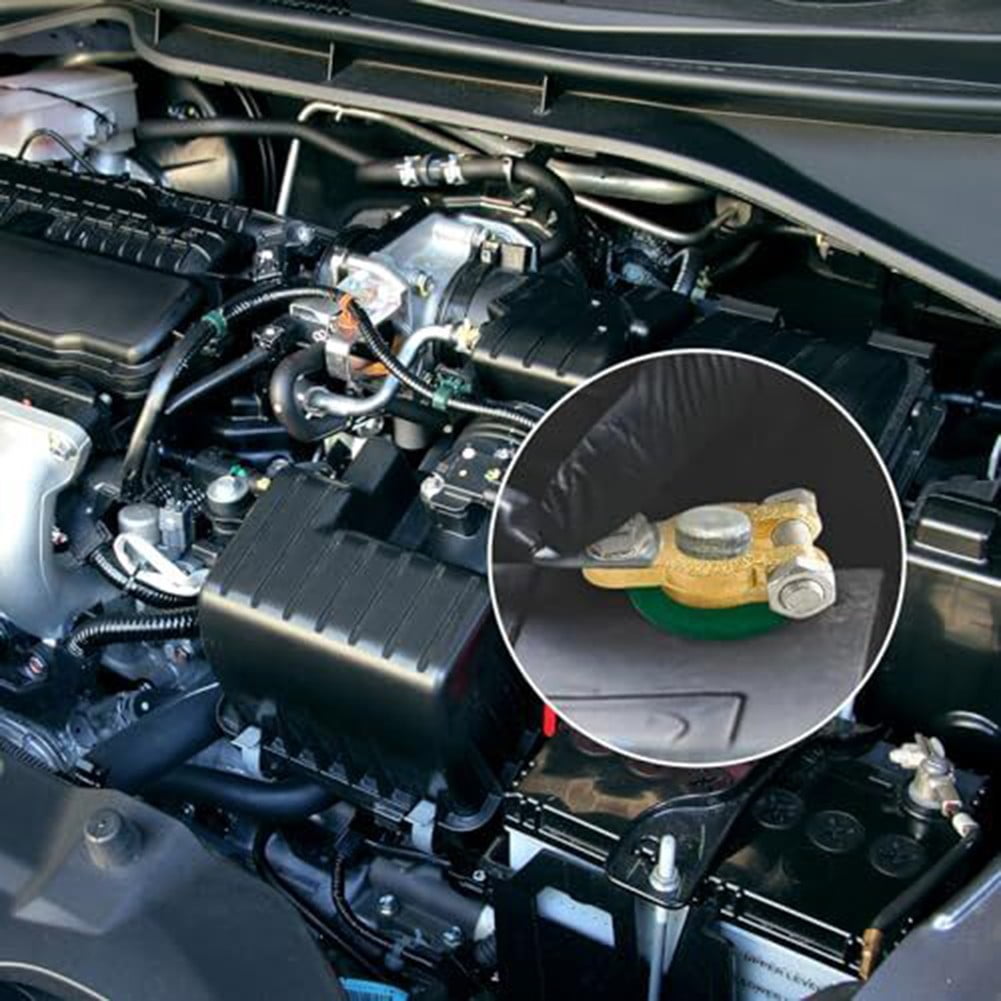 Goodhd 2 Pair Battery Terminal Connectors 12V M8 Bolt Clamps Positive ...