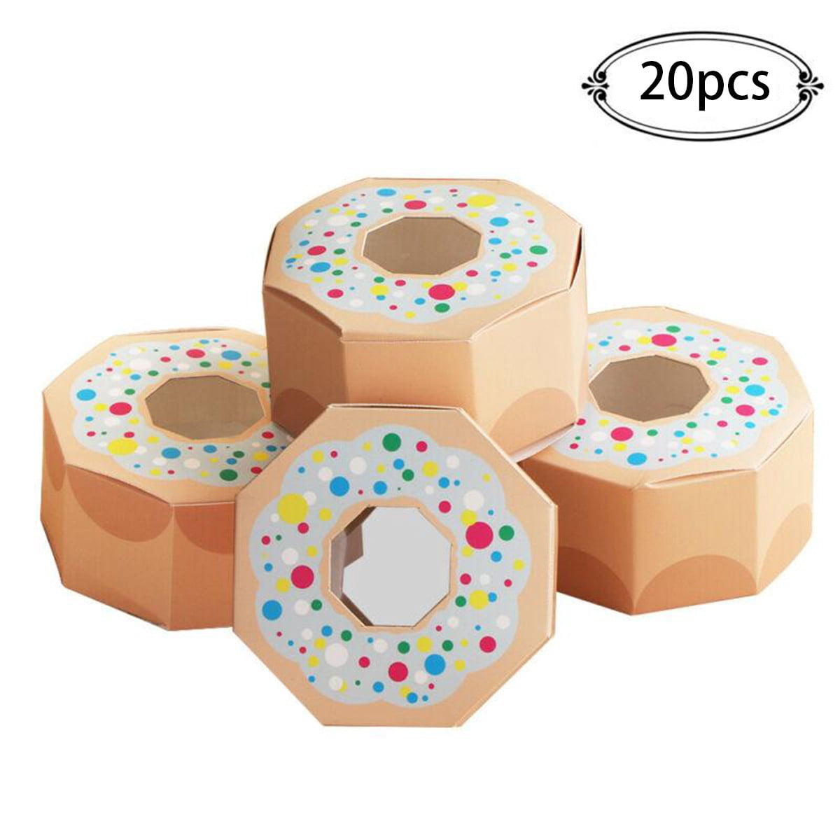 Goodhd 20*Donut Candy Box Sweet Chocolate Box Donut Theme Party Wedding ...