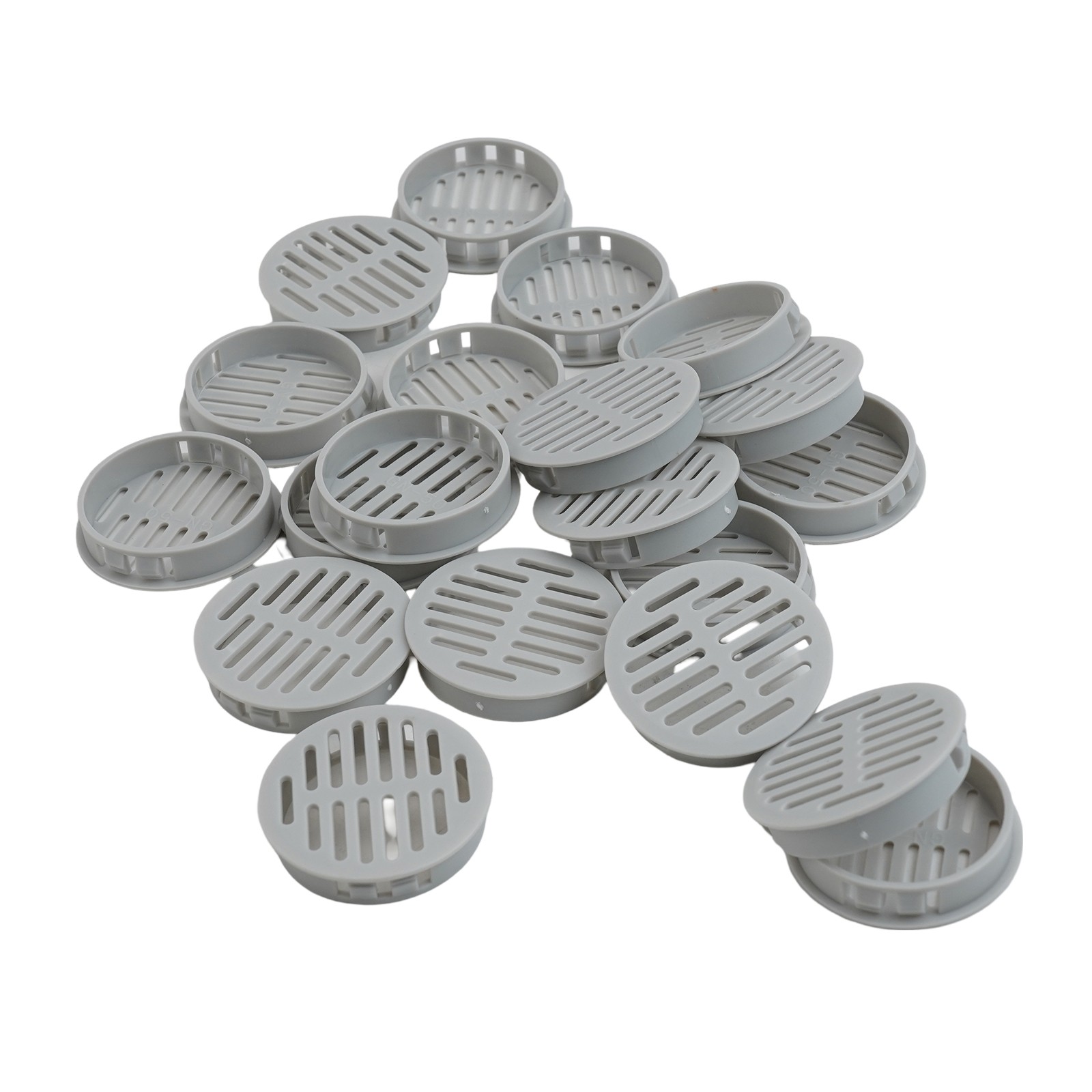 Goodhd 20Pcs 50Mm/2In Air Vents Round Cabinet Vents Soffit Vent Cover ...